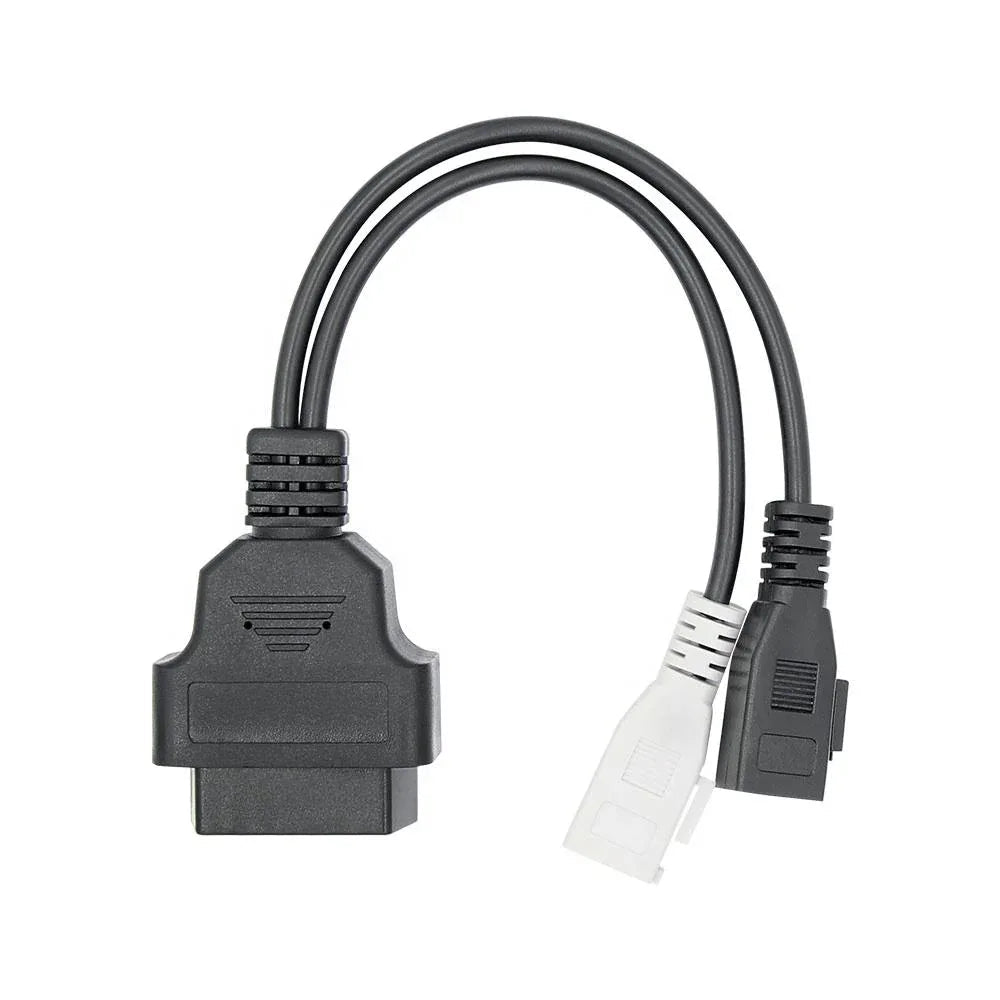 OBD2 till 2+2 Pin VAG Adapter – 16-polig OBD II till 2x2 Diagnoskabel ...